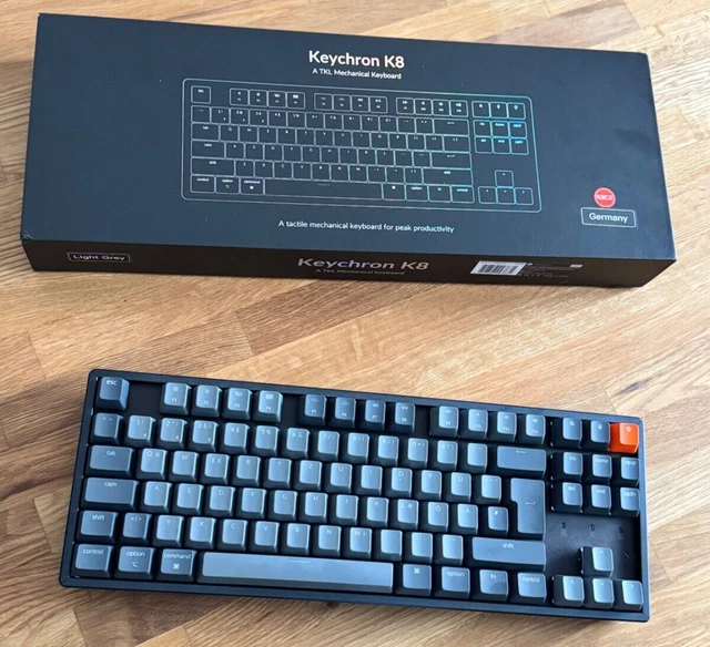 KEYCHRON K8 WIRELESS Mechanical Keyboard (ISO Layout Deutsch/German ...