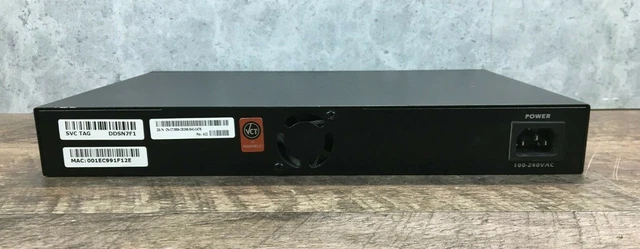 DELL POWERCONNECT 2724 Ethernet Switch w/AC Cable *Untested* $39.00 ...