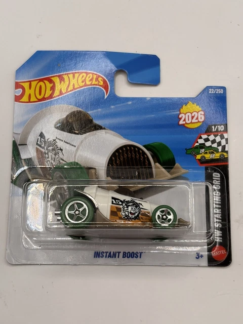 HOT WHEELS INSTANT Boost Coffee 2026 HW Starting Grid White 1/10 #22/ ...