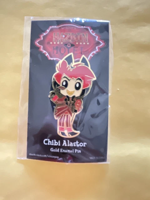 Hazbin Hotel Chibi Alastor Gold Full Body Enamel Pin Limited Stock