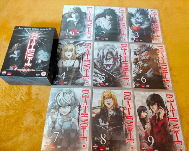 DEATH NOTE COMPLETE Series DVD Boxset 9-Disc Ep. 1-37 Manga Anime (Read ...