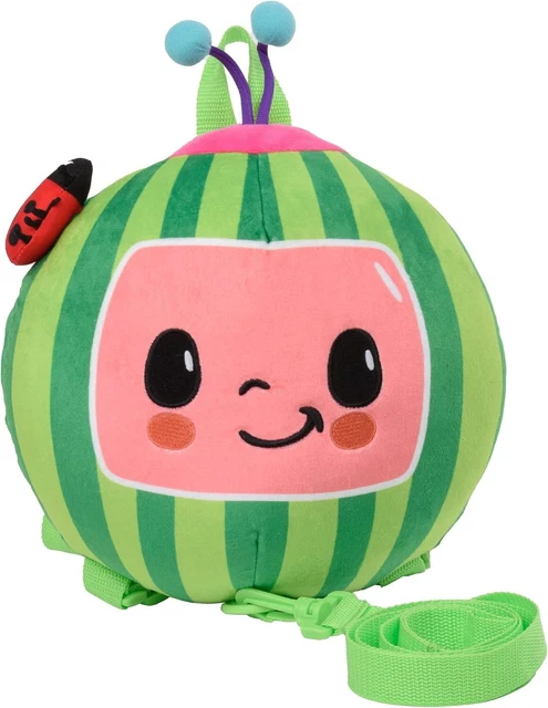 10& COCOMELON PLUSH Watermelon Toddler Backpack With Detachable Safety ...