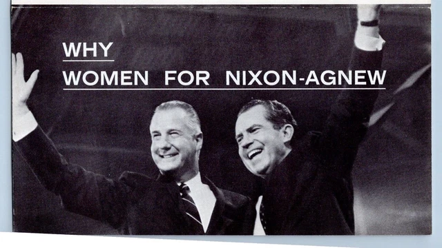 WHY WOMEN FOR Nixon Agnew? Bi-Fold 1968 Campaign Brochure £16.96 ...