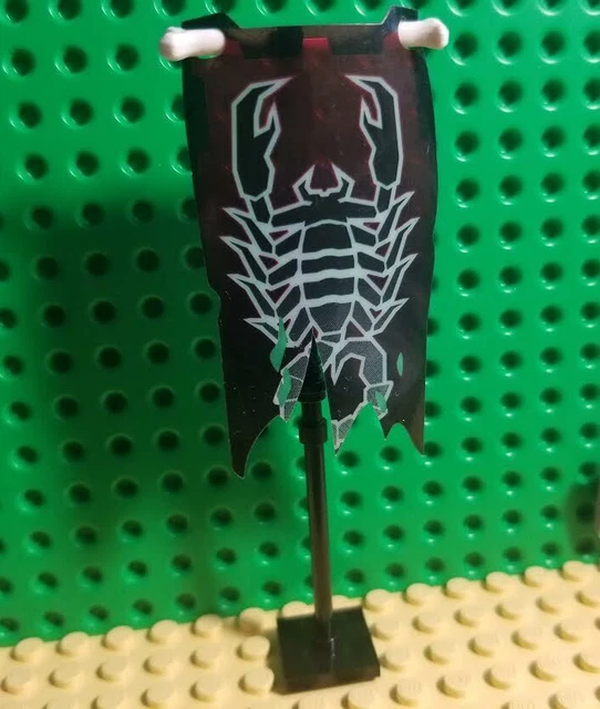 LEGO SCORPION FLAG with Stand Kingdoms Castle Ninjago Desert Hunter ...