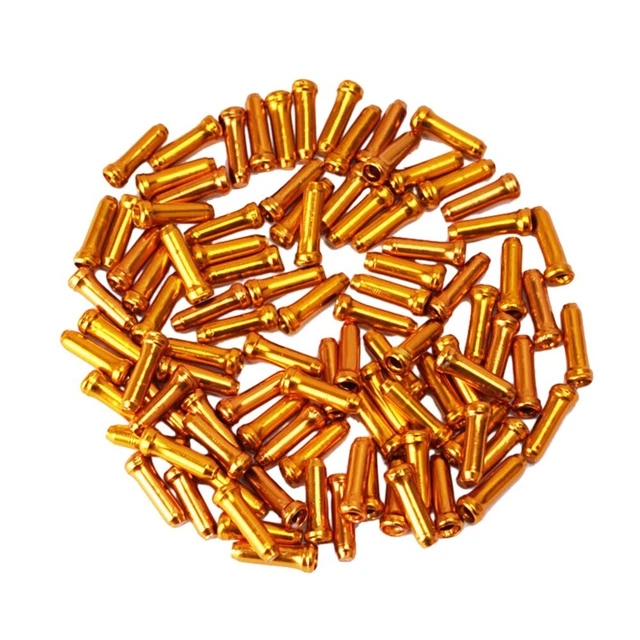 EXQUISITE ALUMINUM FERRULE Tip for Steel Wire Bike Prevents Wire ...