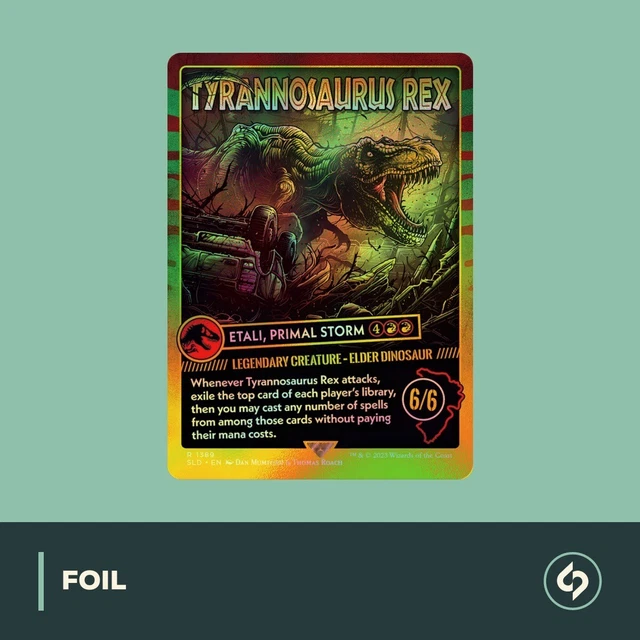 MTG | TYRANNOSAURUS Rex | SECRET LAIR x JURASSIC WORLD | QUASI NUOVO ...