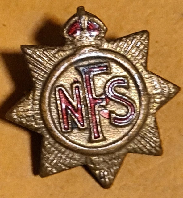 WW2 ERA-NATIONAL FIRE Service Brigade NFS~British Army Military Pin ...