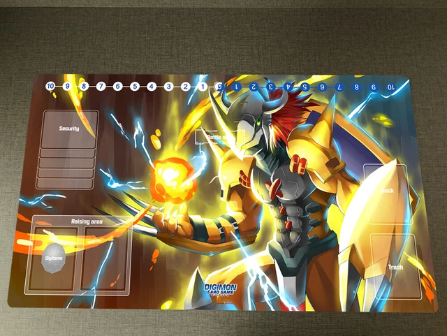 ANIME DIGIMON DTCG Playmat WarGreymon Trading Card Game Mat Pad Mouse ...