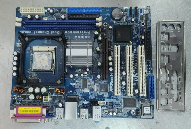 ASROCK P4I65G SOCKET 478 ATX Motherboard w/2.4Ghz CPU & I/O plate £84. ...