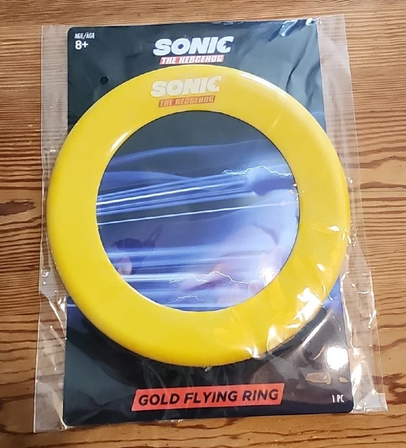 SONIC THE MOVIE Novelty Hedgehog GOLD FLYING RING Frisbee NEW £4.99 ...