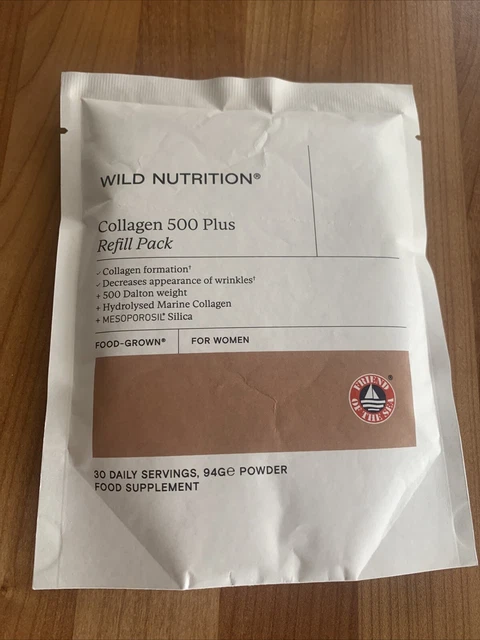 WILD NUTRITION Collagen 500 Plus - For Women - 30 Daily Servings 94g ...
