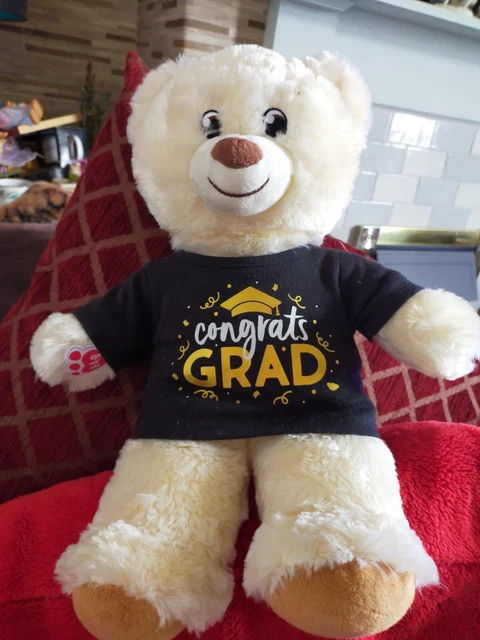 BUILD A BEAR LIL PUDDING CUB CUDDLES 16"Aprox With Congrats Grad T ...
