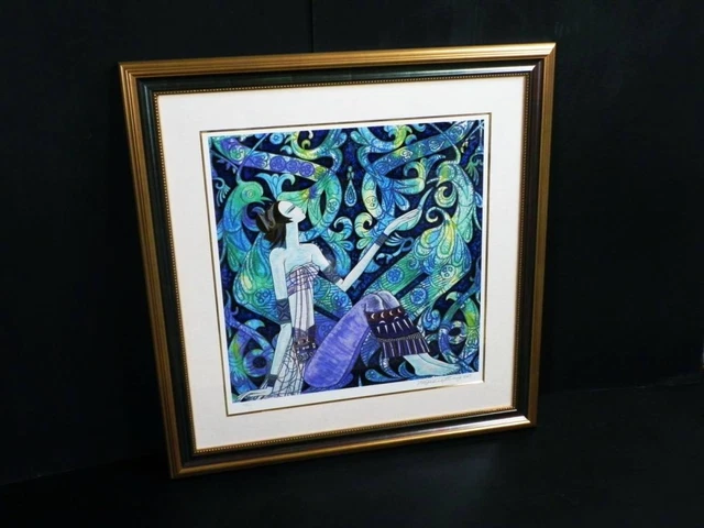 AUTHENTIC WORK Ding Shaoguang Ting Shaoguang "Phoenix Lady" 1991 Hand ...