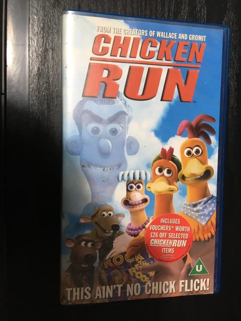 CHICKEN RUN VHS Video Tape Movie Dreamworks 2000 Aardman Animation £6. ...