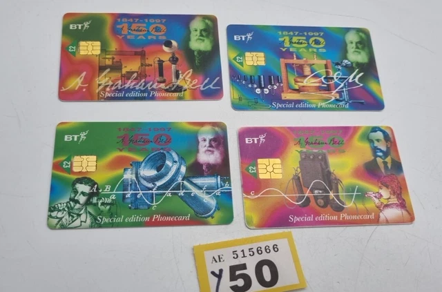 BT SPECIAL EDITION Phonecard Alexander Graham Bell Anniversary YAE50 BT ...