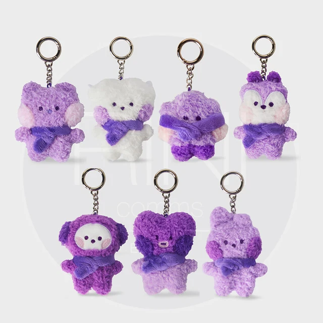BTS BT21 OFFICIAL Goods mini minini Doll Keyring Purple of Wish Edition + Track# EUR 33,19 ...