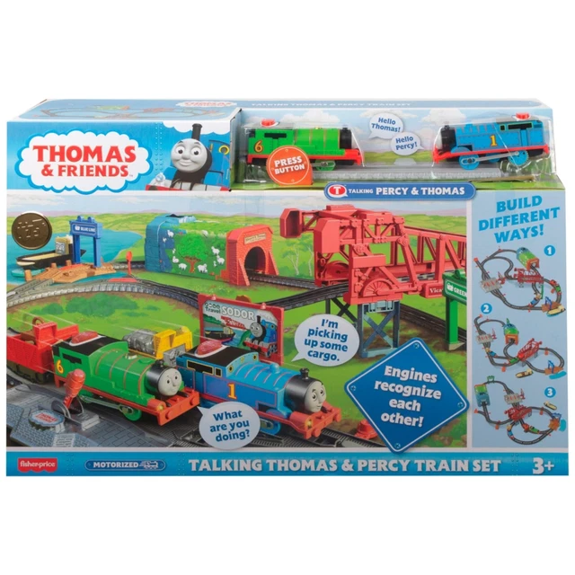 THOMAS AND FRIENDS The Tank Engine Percy Wooden Train Set Adventures ...