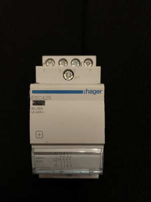 HAGER ESC425 4 pole 25amp contactor £25.00 - PicClick UK