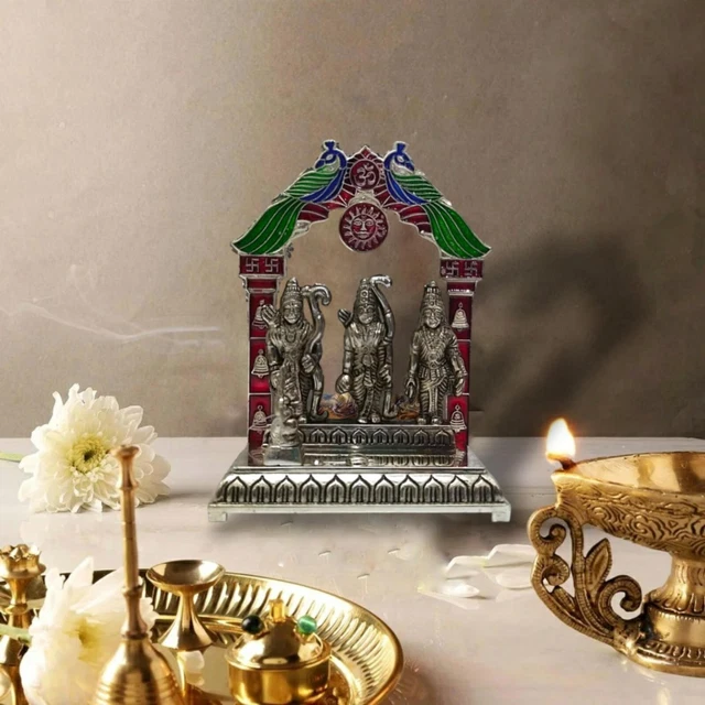 RAM DARBAR STATUA Idol Murti Ayodhya - RAM Laxman Sita Hanuman (1124 ...