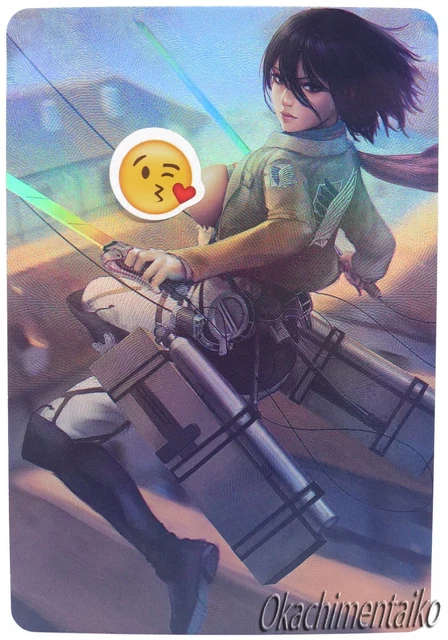 CARTOLINA SNK AOT Mikasa Card Beauty Anime Waifu Girl Carddass Edizione ...