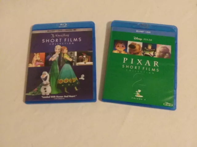 DISNEY-PIXAR SHORT FILMS Collection Volume 1 & 2 [Blu-ray, DVD] *VGUC ...
