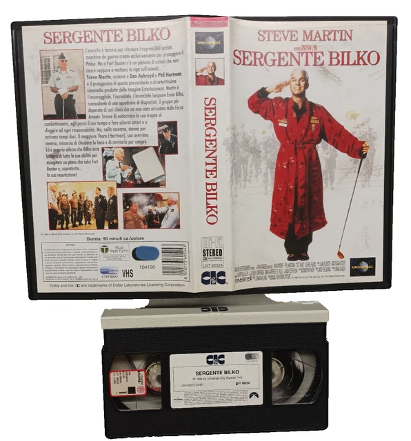 SERGENT BILKO 1996 VHS Italien Stege Martin Jonathan Lynn Dan Aykroyd ...