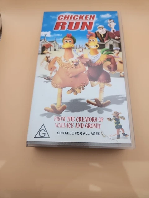 CHICKEN RUN VHS Video Cassette Tape PAL Clear Small Box G 2001 Y2K $13. ...