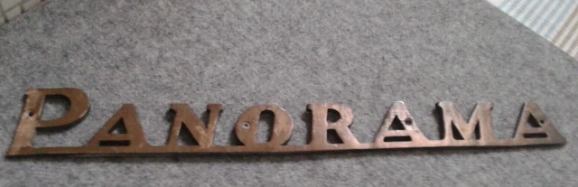 PLAXTON BADGE PANORAMA Coach bus badge - Metal Bus Sign - Coach Badge ...