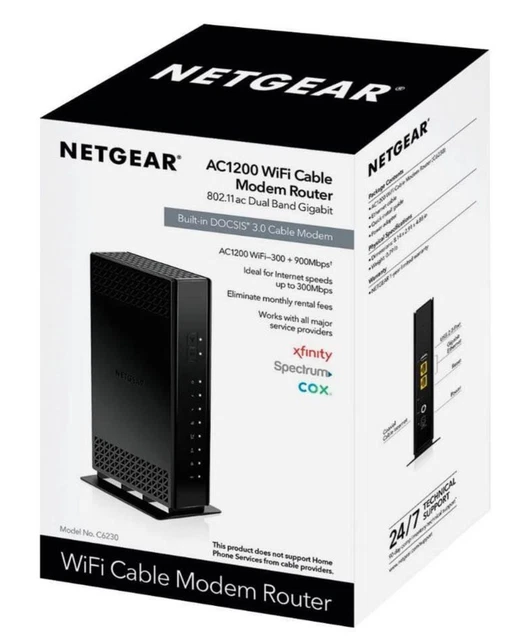 NETGEAR - AC1200 Router with 16 x 4 DOCSIS 3.0 Cable Modem - Black $120 ...