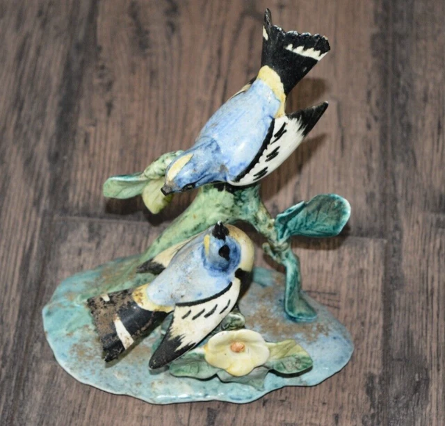 VINTAGE STANGL POTTERY DOUBLE BIRD Figure # 3756 w 2 WARBLERS £29.40 ...