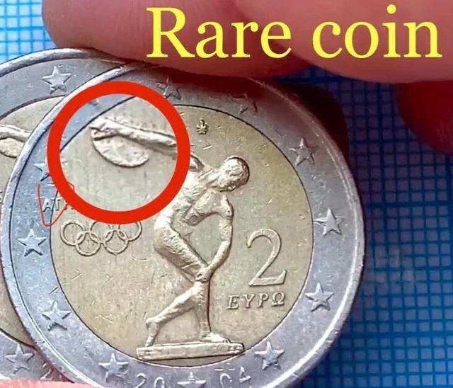SUPER RARE 2 Euro Commemorative Coin Olympic Games in Athens 2004 £54. ...