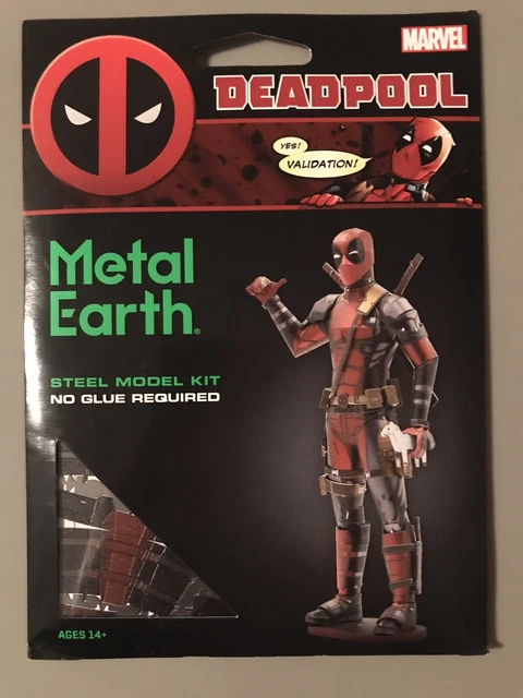 FASCINATIONS METAL EARTH DEADPOOL Marvel X-Men Steel Model Kit 3D New ...