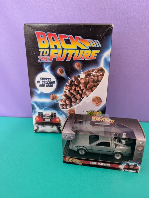 UNIVERSAL BACK TO THE FUTURE Cereal Bundle BTTF2 Time Machine Delorean ...