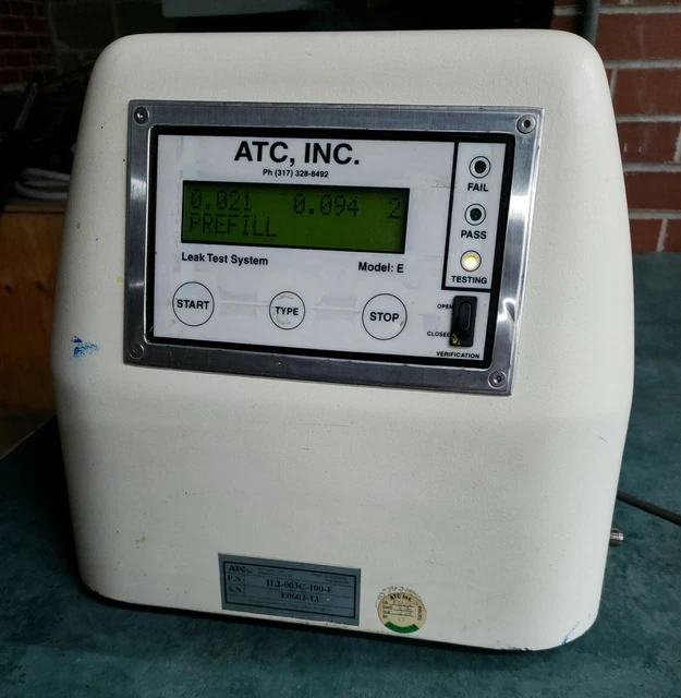 IL2-003C-100-E ATC LEAK Test System w/ Outside Orifice - Clean & Tested ...