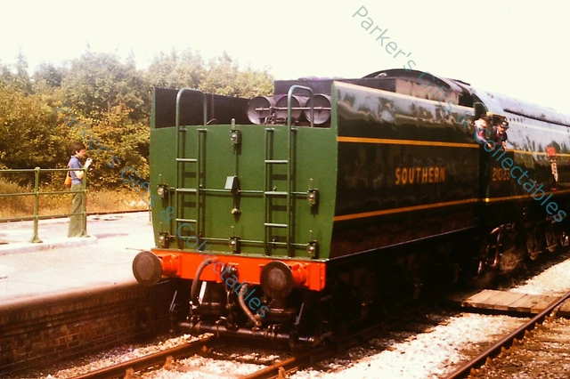 ORIGINAL 35MM RAILWAY Train Slide Southern Steam Loco 777 at Falsgrave ...