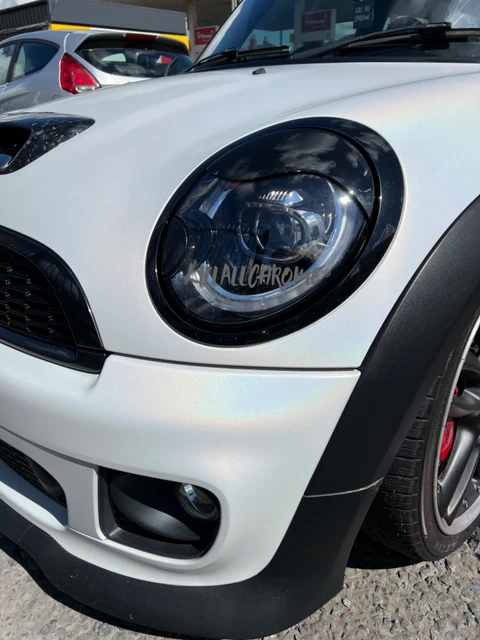 MINI GEN 2 R56 Black Gloss Headlight Angry Eye Covers PAIR - R55 R56 ...