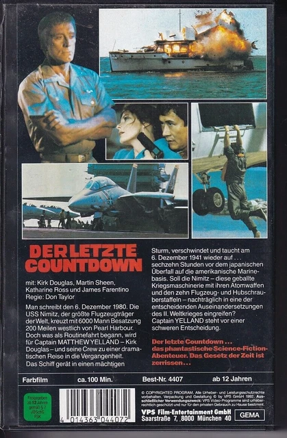 DER LETZTE COUNTDOWN - VHS Kassette Video Film - VPS - Martin Sheen #1 $7.96 - PicClick AU