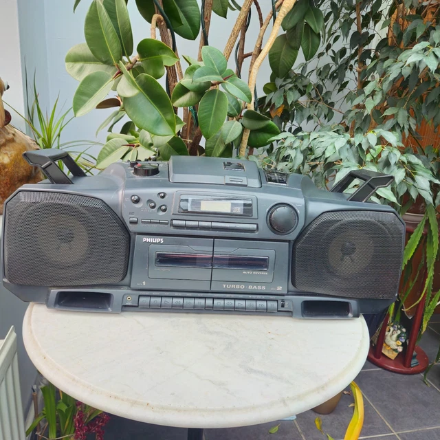 PHILIPS AZ 8304 Colossal Portable Boombox / Ghetto Blaster For repair ...