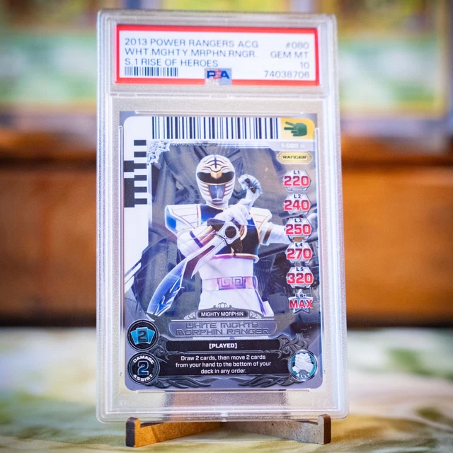 PSA 10 WHITE Ranger ACG 2013 Power Rangers Mighty Morphin Jason David ...