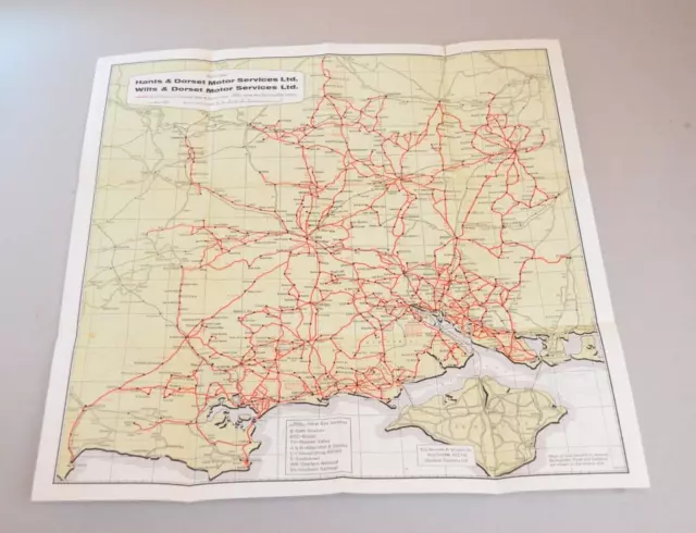BUS COACH TIMETABLE Route Map Hants & Dorset Wilts & Dorset 1965 £6.00 ...