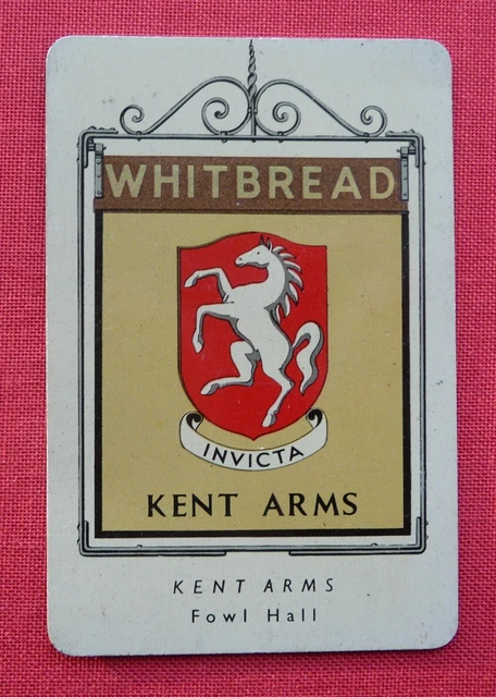 WHITBREAD INN SIGNS First Series Aluminium No 45 THE KENT ARMS £1.00 ...