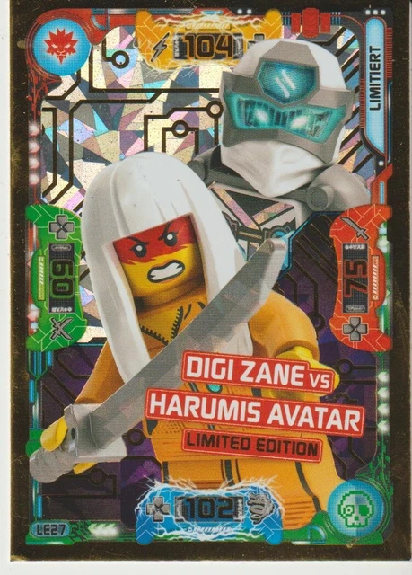 LEGO NINJAGO SÉRIE 5 Card Digi Zane VS Harumis Avatar LE 27 Limité EUR ...