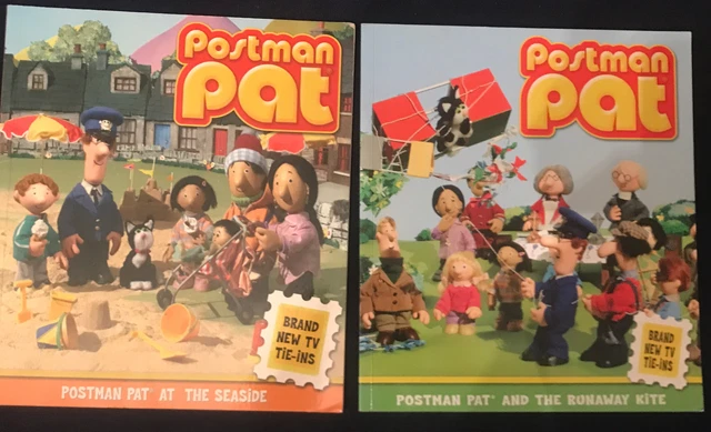 POSTMAN PAT BOOKS X2: At The Seaside & The Runaway Kite (paperback 2006 ...
