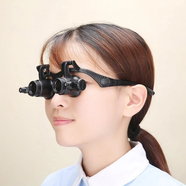 # 10X/15X/20X/25X LENS Observation Head Wearing Magnifier Glasses ...