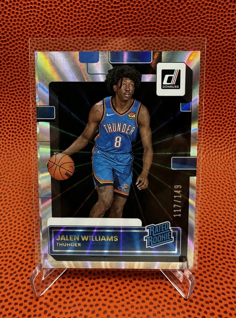 2022-23 DONRUSS JDUB Jalen Williams olografia laser argento Rookie/149 ...