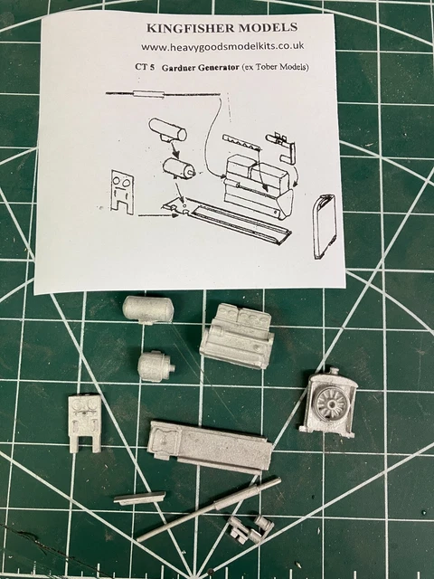 TOBER / KINGFISHER Models CT.5 Gardner generator kit in white metal ...