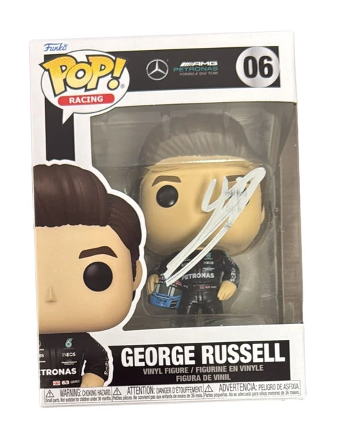 GEORGE RUSSELL SIGNED Funko Pop! Mercedes F1 Genuine AUTOGRAPH AK29099 ...
