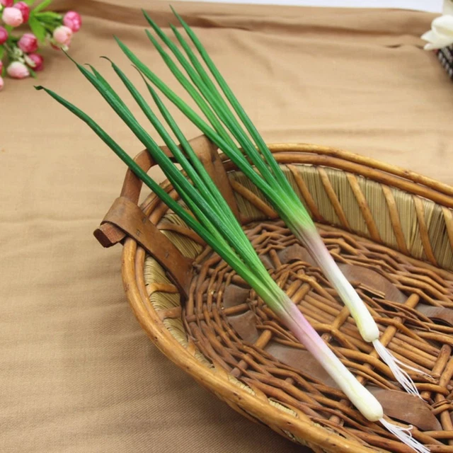 PLANT ARTIFICIAL GREEN Onion Realistic Imitation Scallions Model ...