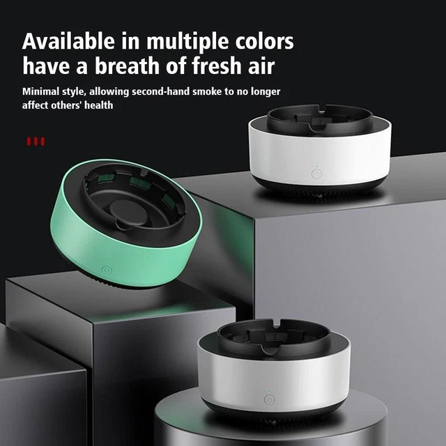 ELECTRONIC ASHTRAY 360° Surround Air Purifier Direct Suction Smokeless ...