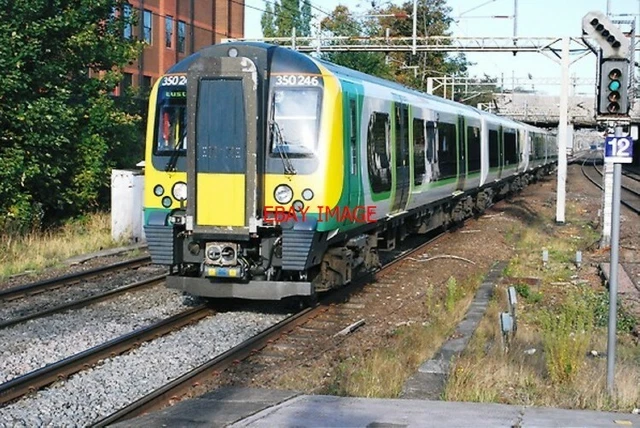 PHOTO CLASS 350 4-Car Emu No 350 255 Approaching Watford Jct On A ...